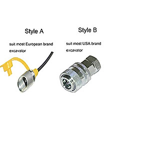 XZT 6000PSI Hydraulic Pressure Test Coupling Kit,Repair Tools for USA Brand Excavator Construction Machinery (6000PSI) (6000PSI)