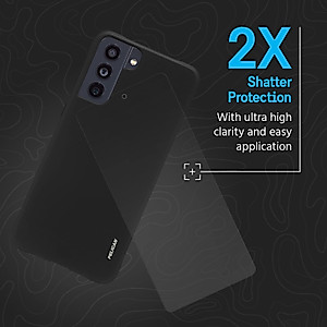 Pelican Samsung Galaxy S21 FE Case with Screen Protector [Wireless Charging Compatible] [10FT MIL-Grade Drop Protection] Shockproof Phone Case Cover for S21 FE 5G with 9H Glass, Anti-Scratch - Black