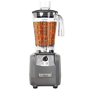 Hamilton Beach Commercial HBF600 Culinary Blender, 3 hp, Variable Speed with Chop Function, 64 oz./1.8 L Polycarbonate Container, 19.98" Height, 8.69" Width, 8.19" Length, Grey