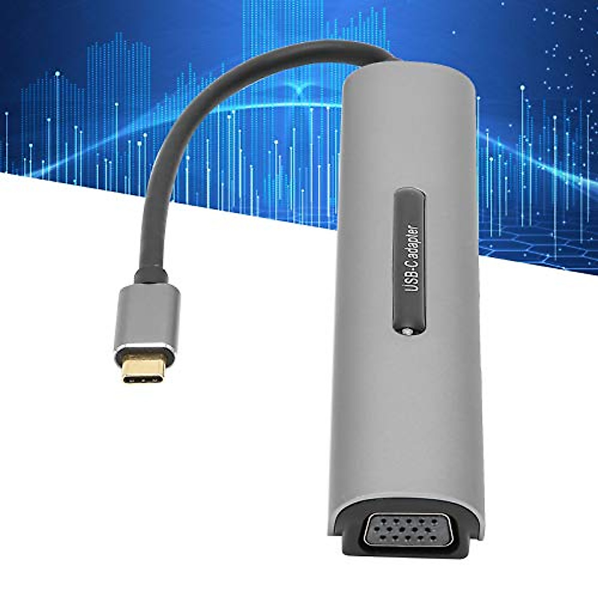 9 in 1 TypeC to Multi Interface Hub,TypeC Docking Station TypeC to HD Multimedia Interface/VGA/USB3.0/PD Adapter with 4K HD Output,Plug and Play