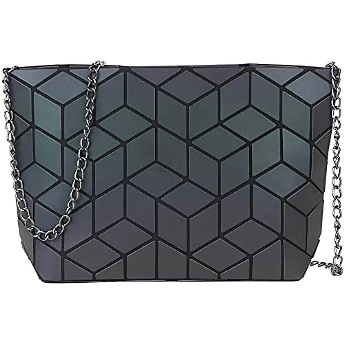 Obvie Geometric purse PU leather chain crossbody purse clutch purses for women