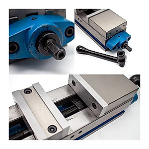 LeTkingok Q93 Series 4-inch Double-station Vice Nodular Cast Iron Precision Machine Vise for CNC Milling Machine CNC Center