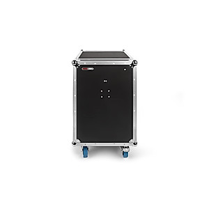 Gator Cases G-TOUR Touring Style ATA Road Rack Case with Dual Fold-Out Side Tables & Casters; 16U Rack (GTOUR16U-TBL)