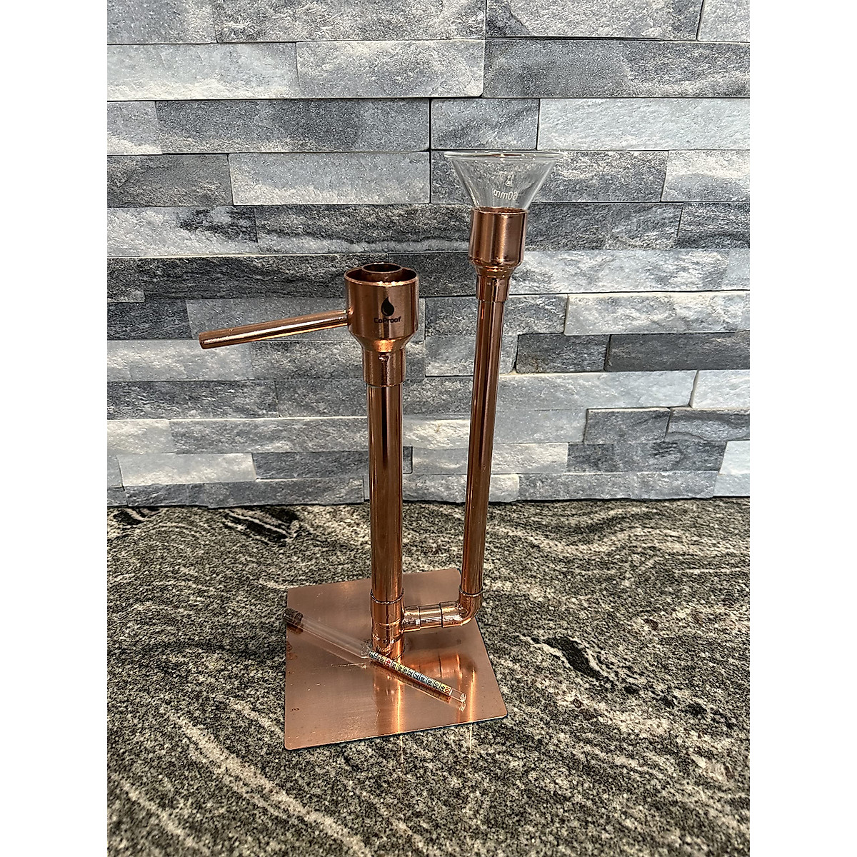 CoProof Copper Proofing Parrot Heads for Air Still Distilling 100% Lead Free,Brewing Beer, Moonshine, Tequila with Funnel and Hydrometer