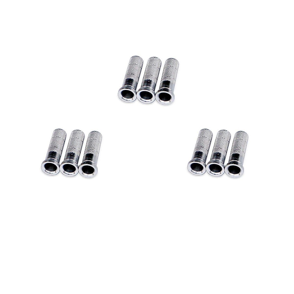 TIGER ARCHERY Aluminum Inserts .244/6.20mm& Bullet Field Points 5/16 Archery Practice Tips for Carbon Arrow Shaft… (Arrow Insert 24pcs)