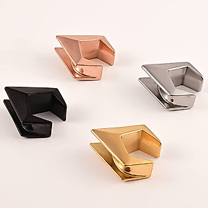 Atomhole Rhombus Saddle Ear Tunnels Plugs 316 Stainless Steel Ear Gauges Hypoallergenic Earrings for Ears Expander Stretcher Piercing Body Jewelry 2PCS 2g-1" (6mm-25mm)