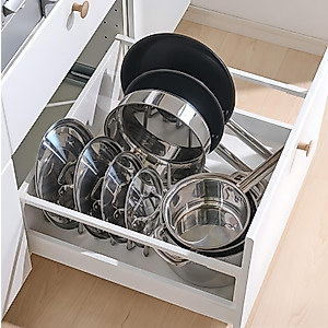 Ikea Variera Pot Lid Organizer, Stainless Steel, Set of 2