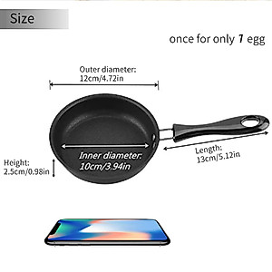 TOPINCN Ceramic Frying Egg Pan with Ultra Nonstick Coating Frying Pan Nonstick Copper Frying Pan Ceramic Skillet Saute Pan