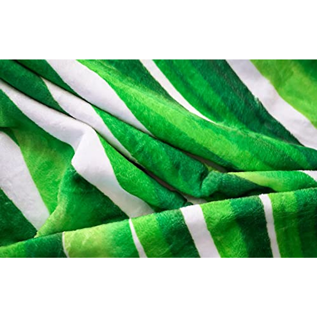 Giant Serene Palm Leaf Blanket - Large Leaf Shaped Blanket 90''x76'' Soft Plush Plant Shaped Throw Blanket Palm Leaf Blanket Shape Design Decorative for Couch Sofa Or Bed, White, Green