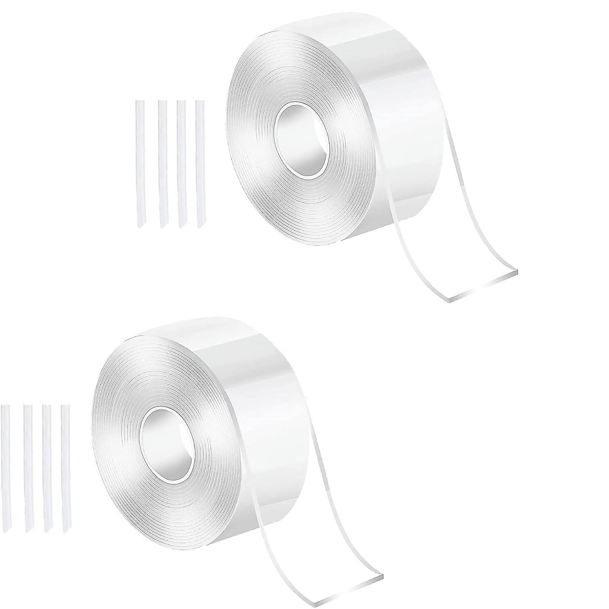 2Pcs Transparent Creative Nano Tape Bubbles, DIY Multiple Play Methods Intellectual Development Nano Tape Kneading Toys, Double Sided Nano Tape Elastic Bubble DIY Craft Kit, Party Supplies, Bubbles