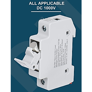 DIHOOL 30 Amp Inline Fuse for Solar Connector, 4pcs Solar fuses Holder, DIN Rail Solar Panel Fuse