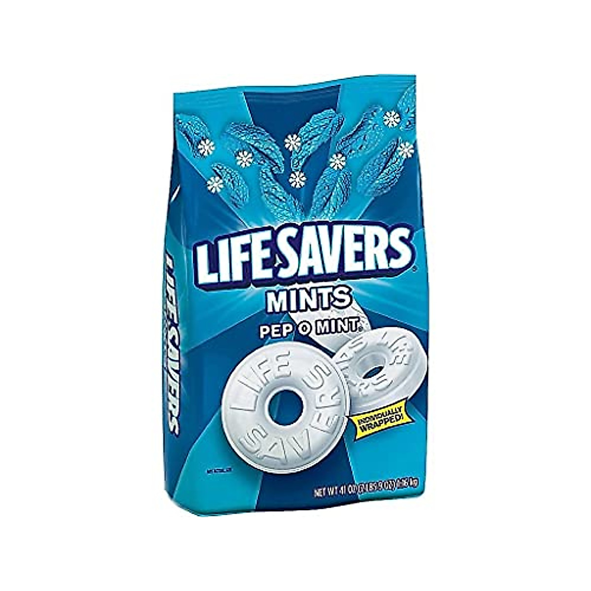 LifeSavers 22733 Hard Candy, Pep-O-Mint, 41 oz Bag