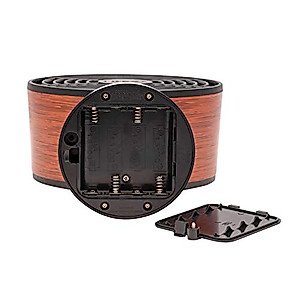 Treva 5" Aromatherapy Diffuser Fan - 2 Speed Air Flow - Faux Wood Design with Reusable Fragrance Pads - Portable USB and Battery Operated Personal Cooling Device