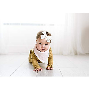 Copper Pearl Baby Bandana Drool Bibs for Drooling and Teething 6 Pack Gift Set For Girls “Sunny Set