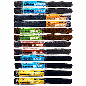 ETTA SAYS! Premium Crunchy Dog Chews Variety Pack of 12 – Made from USA Sourced Rawhide, Grain-Free, Easy to Digest, Low Odor, Won’t Stain Carpet