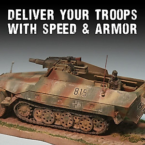 Wargames Delivered Bolt Action Tank War Sd.Kfz 251/1 Ausf D Hanomag, World War 2 Miniatures Game, 28mm Army Tank Model for Miniature Wargaming by Warlord Games