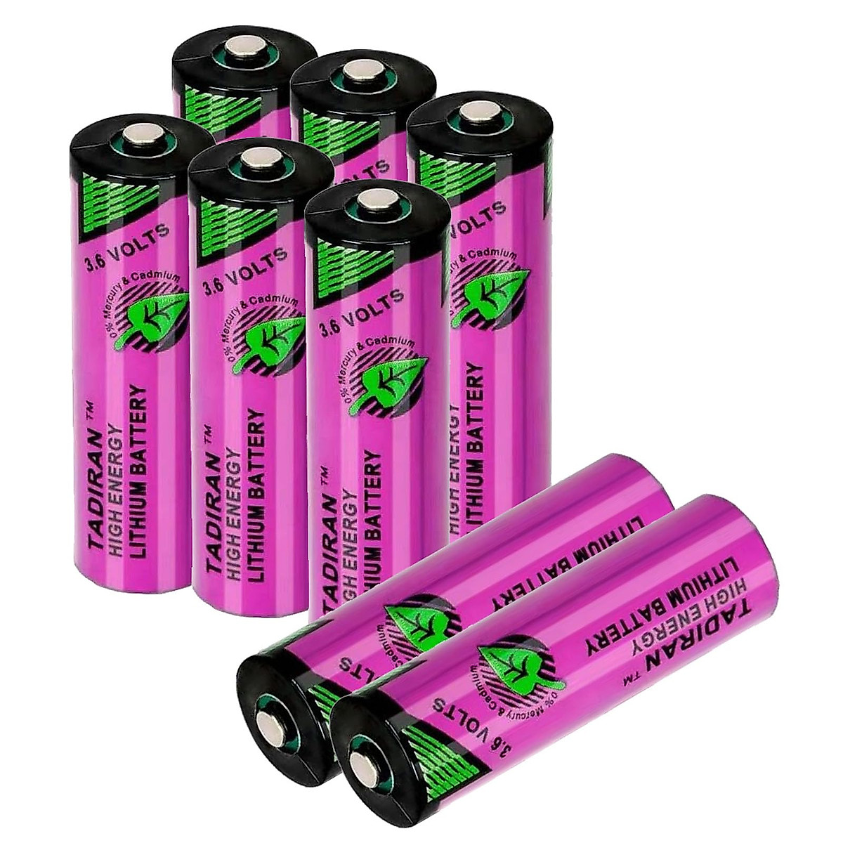 BAOBUTE 8PCS 2400mAh 3.6V SL-360PLC/TL-5903 AA Lithium Battery for Tadiran TL-5903 SL-360 S7-400 ER14500 ER14505 TL-2100