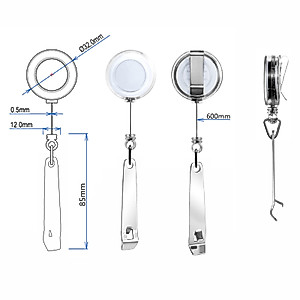 Vial Opener x4 + Reel Clip Vial Opener x2, Mini Beer Bottle Opener Keychain Bottle Opener Portable Bottle Medical Bottle Opener Bottle Decaper Metal Cap Removal for Vials Botox