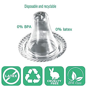 Happy-house 200 Counts Ear Thermometer Probe Covers Refill Caps Lens Filters for All Braun Thermometer Models Thermometers, Disposable Covers for Digital Ear Thermometers