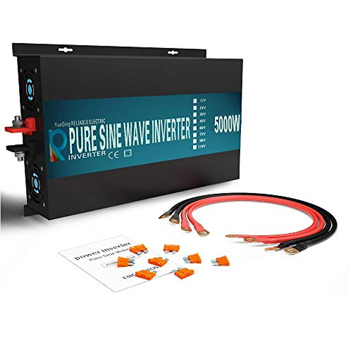 WZRELB Pure Sine Wave 5000W 24V Power Inverter DC to AC Power - Solar, RV