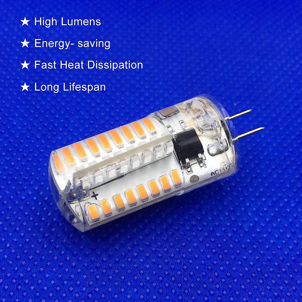 Dimmable LED G4 Bi-Pin Base Bulbs,AC 110V( Do Not Use in Low Voltage 12V), 3W(Equivalent to 20W 30W T3 Halogen Track Bulb), Warm White 3000K, Home Lighting,Landscape Light,Ceiling Lights,10-Pack