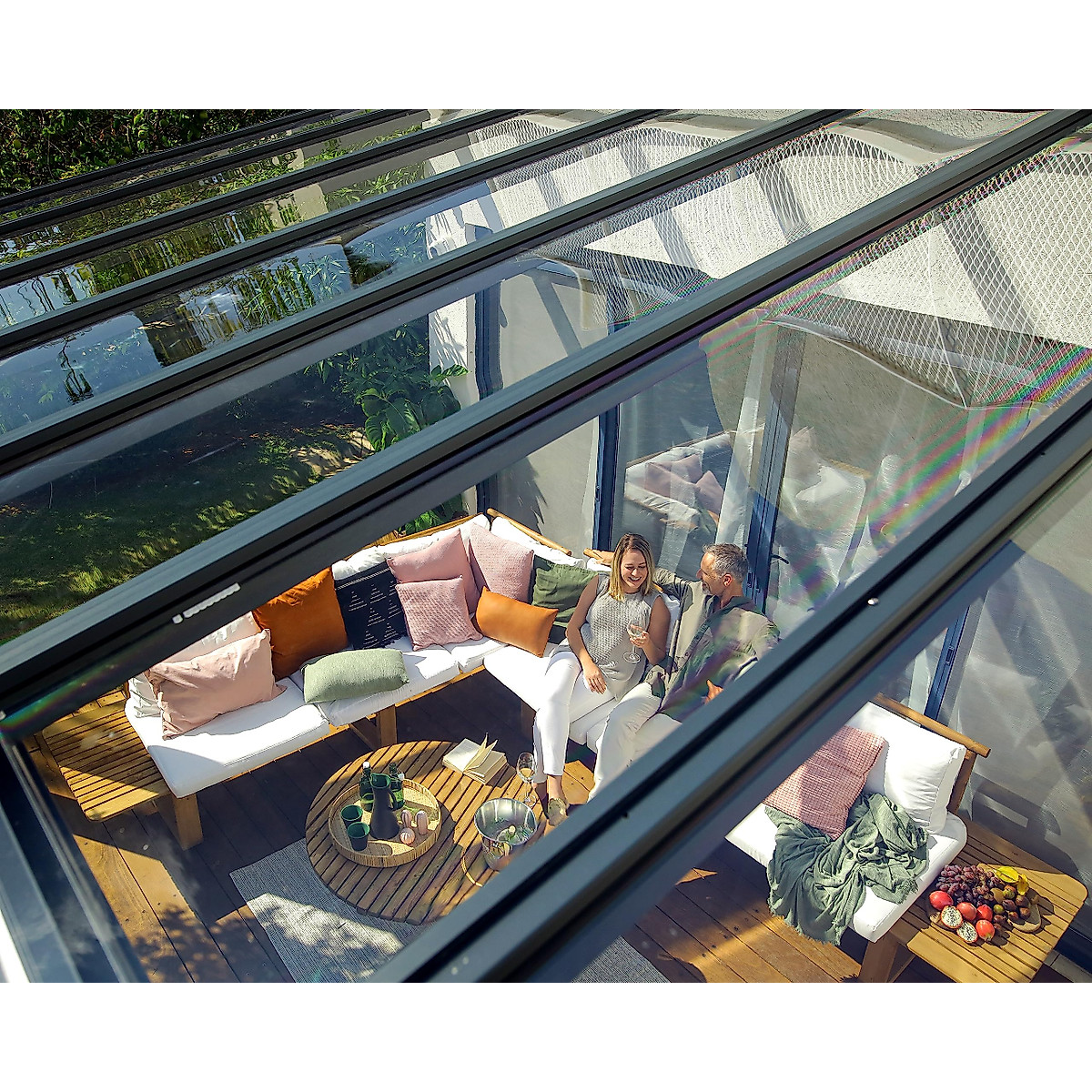 Palram - Canopia Stockholm Patio Cover 11’ x 12’ Gray/Gray Outdoor Canopy Awning for Patio, Waterproof Canopy, Patio Awning, Outside Canopy for Backyard, Outdoor Gazebo with 100% UV Protection