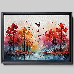 Abstract Painting Buy Canvas Wall Art, Butterfly Painting Art, Butterfly canvas, bedroom Butterfly wall art,Watercolor abstract Butterfly canvas painting