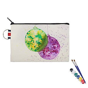 Aspire 6-Pack Canvas Pouches with Metal Ring, DIY Craft Storage Bags, 6 x 4 Inch - Natural