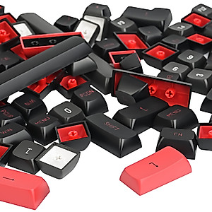 Mosptnspg 160 Evil Dolch Full Key Cap Group, CSA Profile Custom Keycaps PBT Double Shot ANSI Layout Keyboard for Cherry/Gatron MX Switches Mechanical Gaming Keyboards(Durge Black)