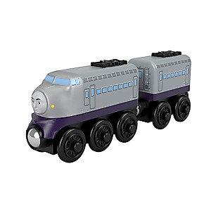 Thomas & Friends Wood Kenji push-along train engine for toddlers and preschool kids ages 2 years and up