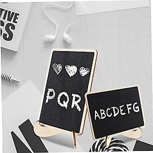 15pcs Chalkboard Message Board Tabletop Chalkboard Table Tented Cards Table Number Blackboard Party Dinner Supplies Mini Chalkboard erasable Chalkboard Signs Listing Desktop Wooden