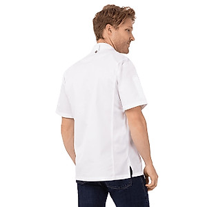 Chef Works Men's Rochester Chef Coat, White, Medium