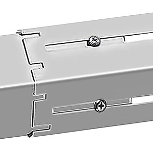 BBQ funland Universal Adjustable Stainless Steel Heat Plate Shield, Heat Tent, Flavorizer Bar, Burner Cover, Flame Tamer Replacement for Gas Grill,Extends from 11.75" up to 21" L (5-Pack)