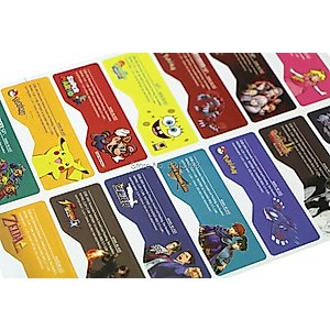 14 Groups Colourful Custom Design Back Tag Label Stickers for Gameboy Advance GBA Console