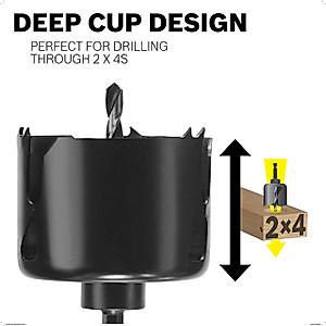 Bosch HCD150 1-1/2 In. Daredevil Wood Hole Saw with Arbor