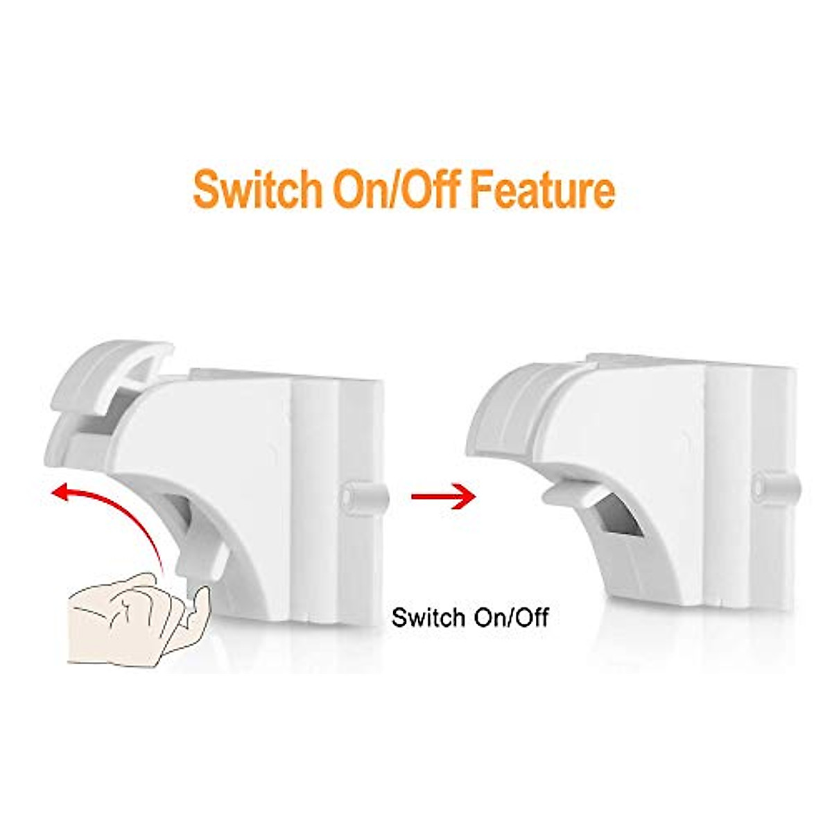 Vmaisi Adhesive Magnetic Locks for Cabinets & Drawers (10 Locks and 2 Keys)