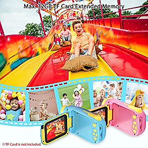 dsfen 1080P 20 Mega Pixels High Resolution Kids Video Camcorder Portable Mini Digital Camera with 2.4 Inch Large Display Screen Birthday Gifts for Boys Girls