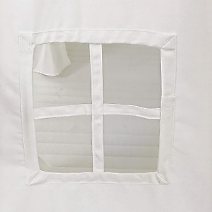 Domestic Objects | Play Tent Bed Canopy | Teepee for Mattress | Cotton Canvas | Premium Quality (Twin/Single with Door) (White)