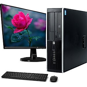 HP Elite 6300 Small Form Computer Desktop PC, Intel Core i5 Proccessor, 16GB Ram, 256GB M.2 SSD, WiFi & Bluetooth, Wireless Keyboard and Mouse, 22-inch FHD Monitor, Windows 10 Pro (Renewed)