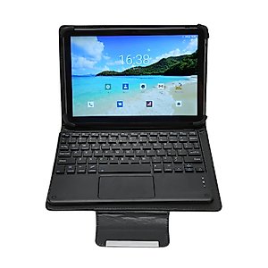 DAUERHAFT 10.1 Inch Tablet 16MP Camera 6GB RAM 128GB ROM FHD Tablet Support 100-240V with Keyboard for Office for Android 12 (US Plug)