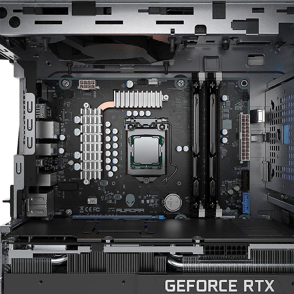 2021 Newest Alienware Aurora R12 Gaming Desktop, Intel Core i7-11700F(Liquid Cool, Up to 4.9GHz), NVIDIA GeForce RTX 3080, 32GB 3200MHz DDR4, 1TB PCIe SSD + 1TB HDD, WiFi 5, Bluetooth 5.0, Win10