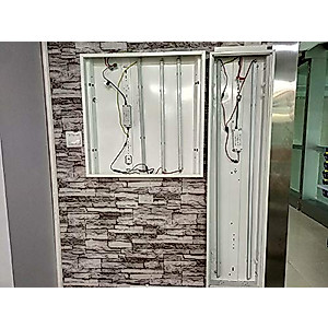 jimwhen 2x2 FT LED Magnetic Retrofit Kit,2FT LED Troffer Retrofit Kit,27W,Daylight White 5000K,0-10V Dimmable,T8 T10 T12 Fluorescent Replacement LED Light Strip,Quick Easy Install