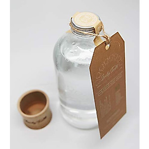 Organic MouthWash - Plus WHITENING - Whitens, Refreshes. Food Grade Peroxide + Essential Oils. Vegan and Cruelty Free. Glass Jar 16 OZ