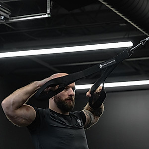 Gymreapers Tricep Rope Cable Attachment (3 Lengths Built in One) Multi-Workout Rope Tricep Pull Down Extension - Perfect for Gym/Home Use