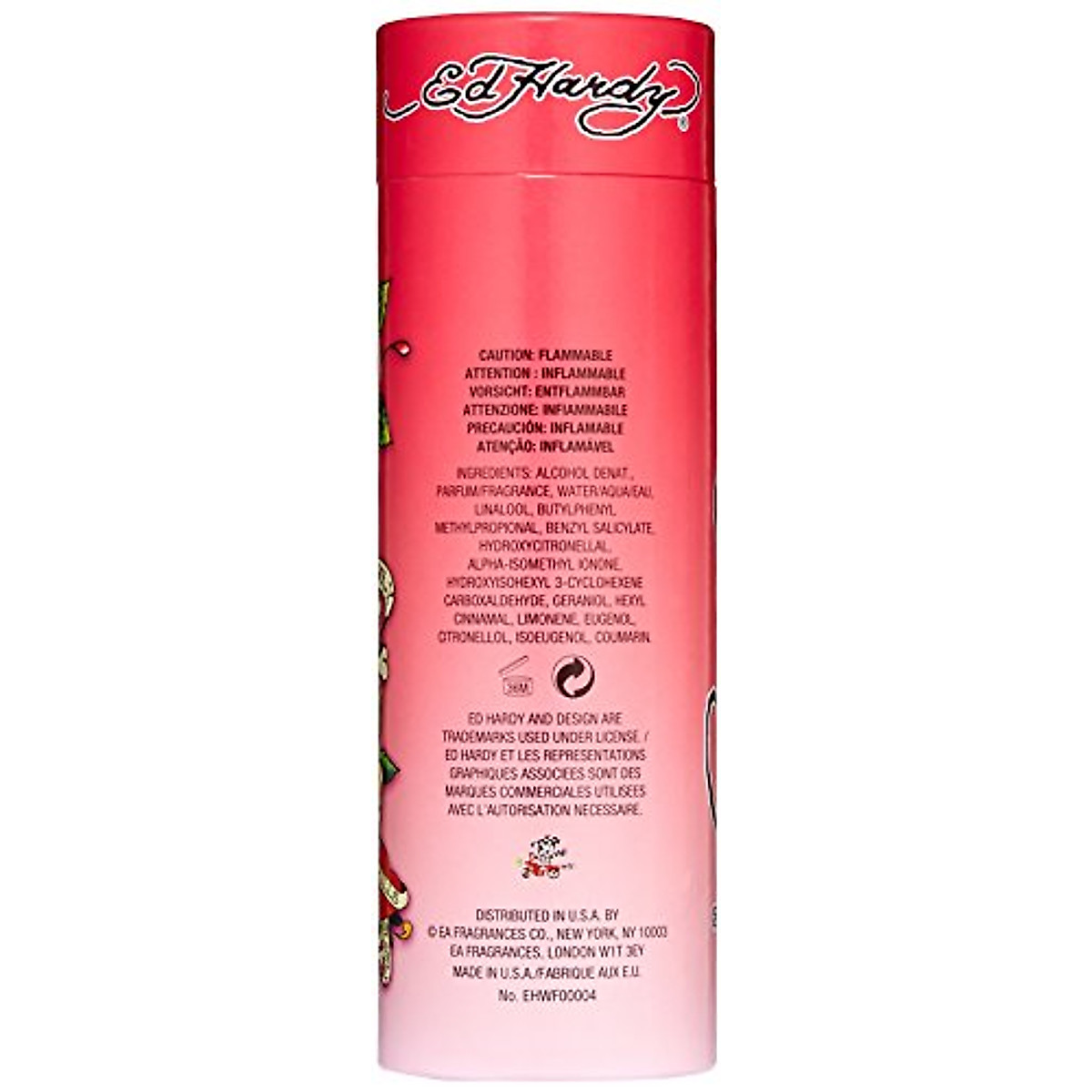 Ed Hardy Women's Perfume Fragrance by Christian Audigier, Eau De Parfum, 3.4 Fl Oz