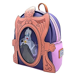 Loungefly X LASR Exclusive Disney Little Mermaid Ursula & Vanessa Lenticular Mini Backpack - Fashion Cosplay Disneybound Cute Backpacks