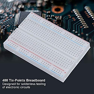 Ufolet Solderless Breadboard, Reusable Breadboard, 400 Holes Circuit Board Breadboard Kit for Electronic Circuit Assembly Electronic Circuit