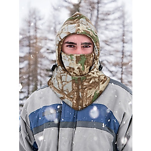 3 Pieces Camo Balaclava Face Mask Hunting Face Mask Balaclava Hats for Outdoor Sports (Marble Style, X-Large)