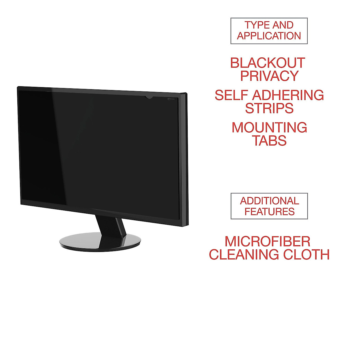 Innovera Blackout Privacy Filter for 18.5" Widescreen Flat Panel Monitor, 16:9 Aspect Ratio