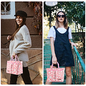 KEXGX Lunch Bag for Women, Insulated Lunch Bag Lunch Box for adults Lunch Box for Women Reusable Thermal Cooler Lunch Box for Work School Picnic Outdoor (Pink)